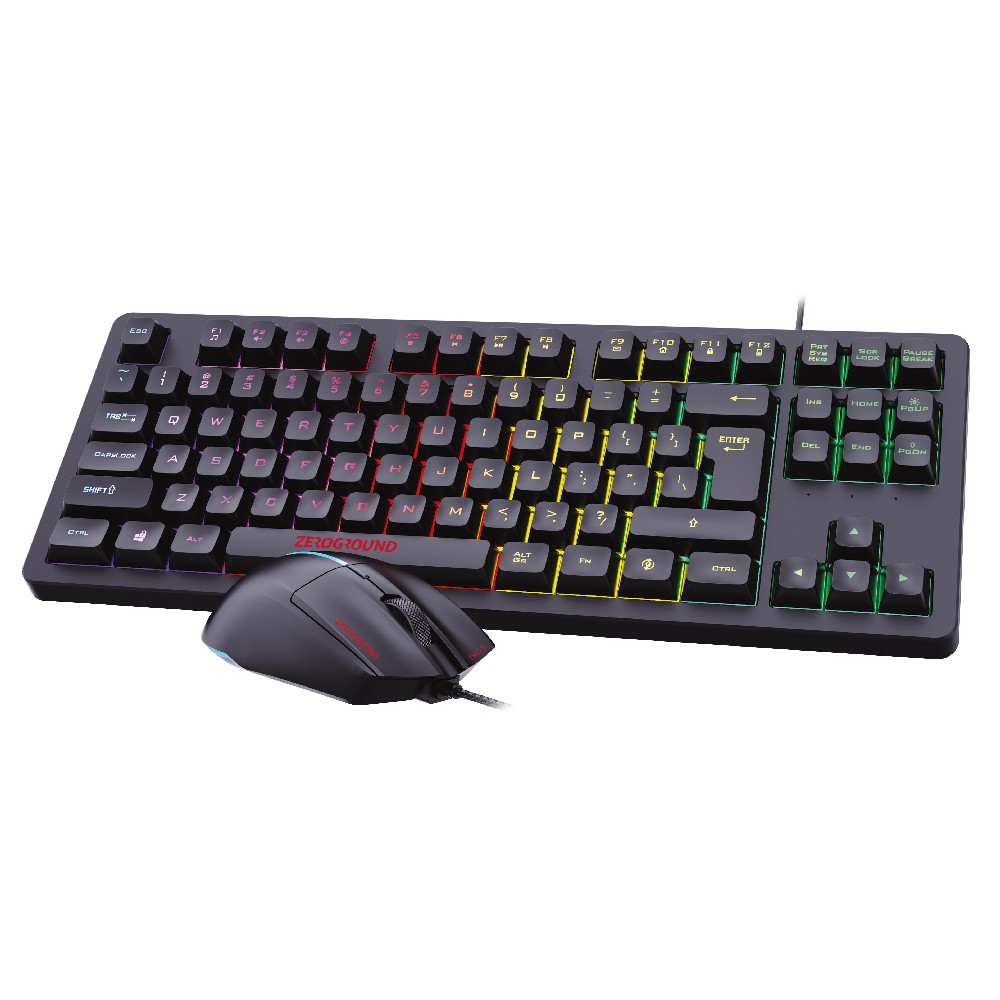 Gaming Wired Keyboard & Mouse RGB Zeroground KB-2300GUMS SOKI v3.0 ...
